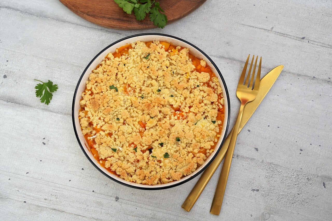 Crumble de potiron au chèvre | Aux Fourneaux :Aux Fourneaux